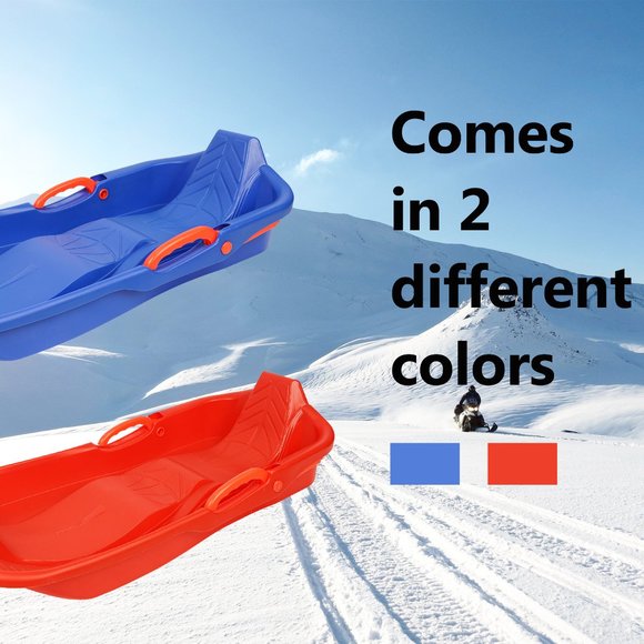 None | Toys | Plastic Sleds For Kids Teens 2 Packs Snow Sled With Pull ...